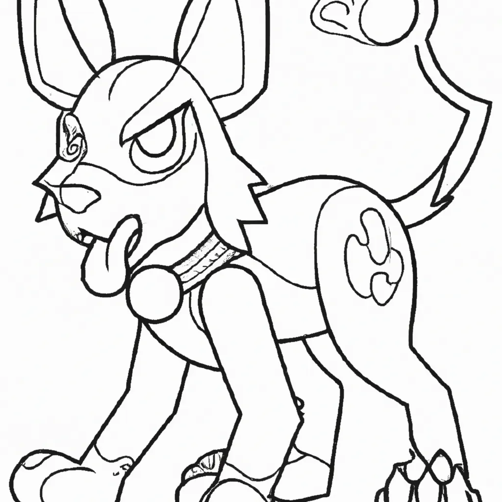 Desenhos de Pokémon Houndour para Imprimir e Colorir