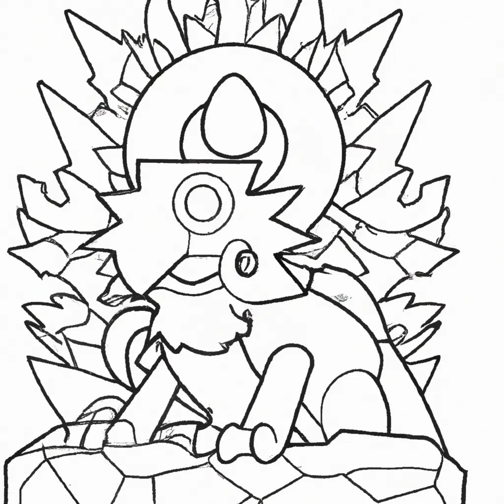 10 Desenhos de Pokémon Solrock para Imprimir e Colorir