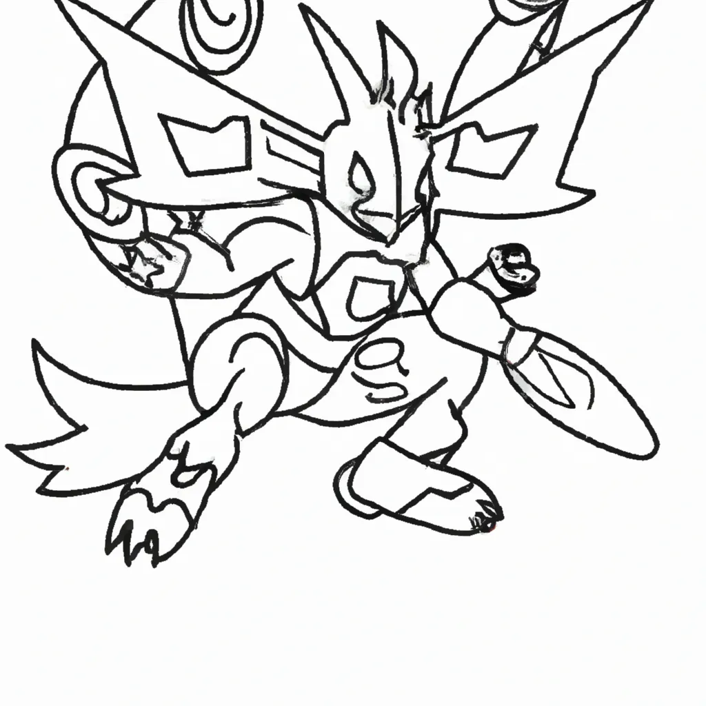 Desenhos de Pokémon Zacian para Imprimir e Colorir