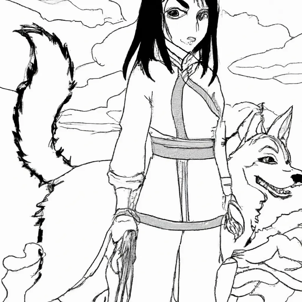 10 Desenhos de Sango (Inuyasha) para Imprimir e Colorir
