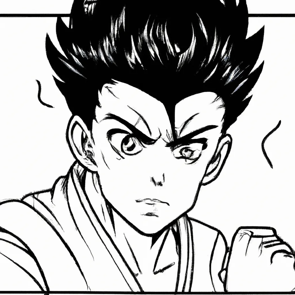 10 Desenhos de Yusuke Urameshi para Imprimir e Colorir