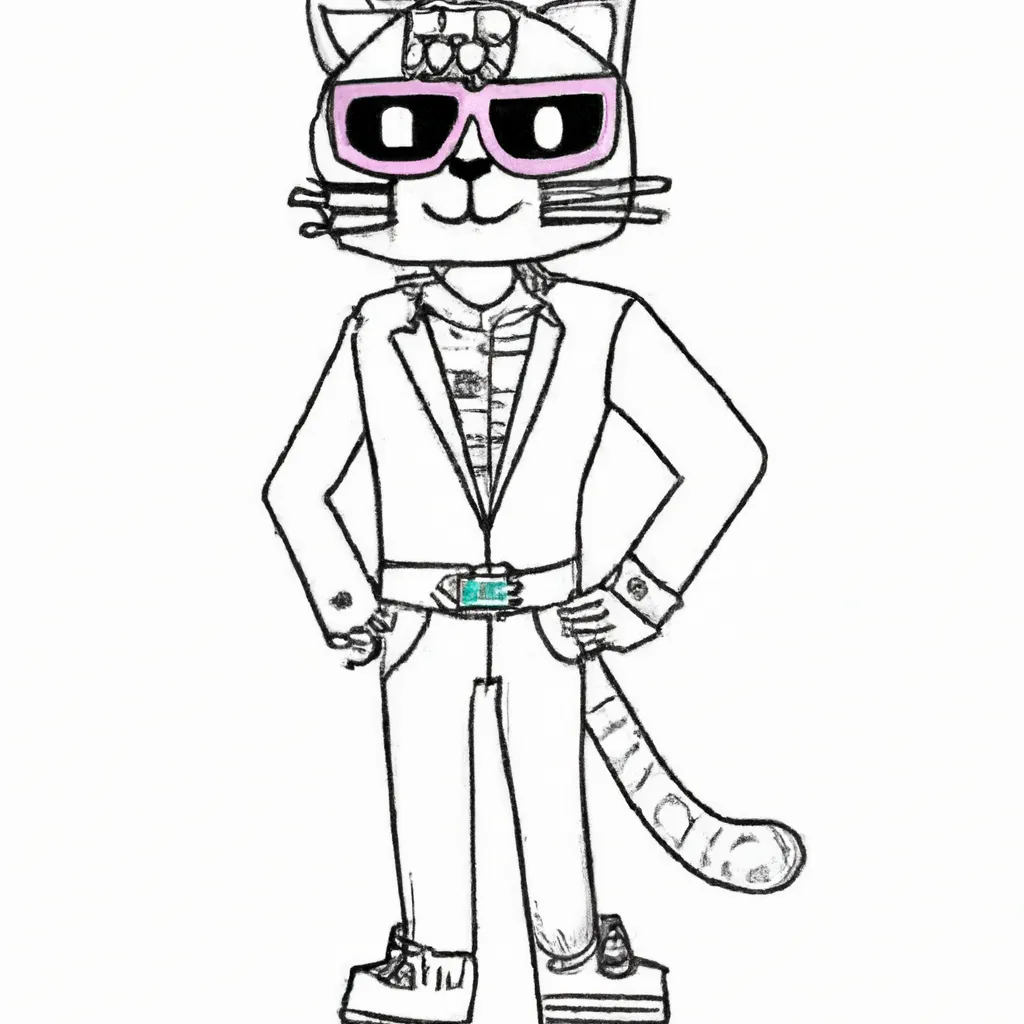 10 Desenhos de Homem Gato para Imprimir e Colorir