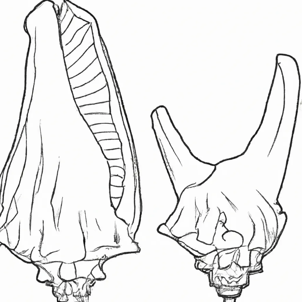 Anatomia do Osso Esfenoide: Desenhos para Imprimir e Colorir