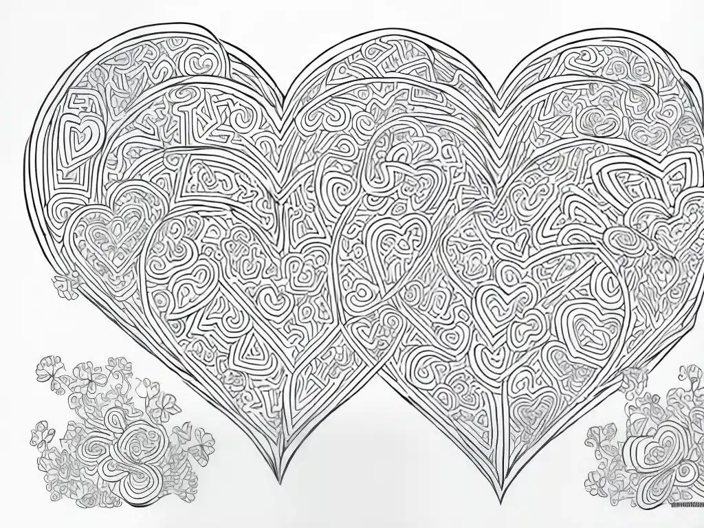 Corações Coreanos para Colorir: Desenhos Incríveis!