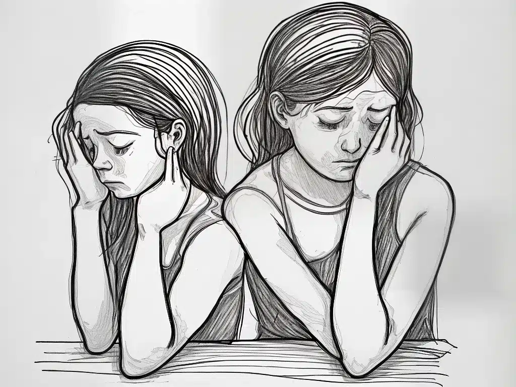 Tristeza em Traços: Desenhos de Pessoas Chorando