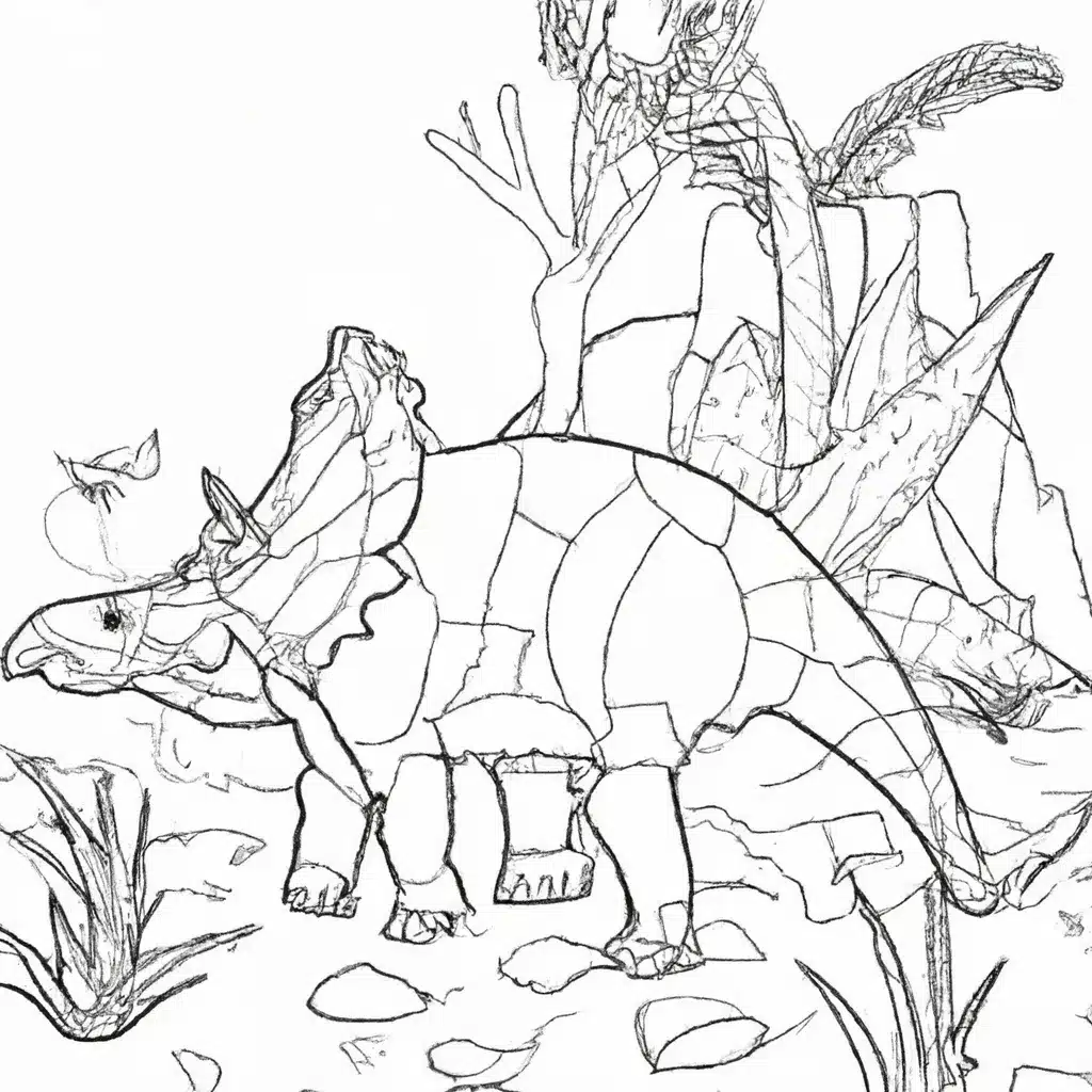 10 Desenhos de Chasmosaurus Belli para Imprimir e Colorir