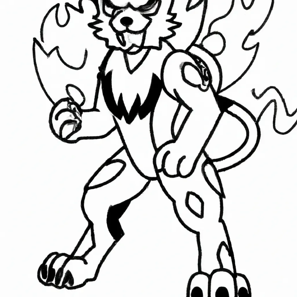 10 Desenhos de Pokémon Incineroar para Imprimir e Colorir