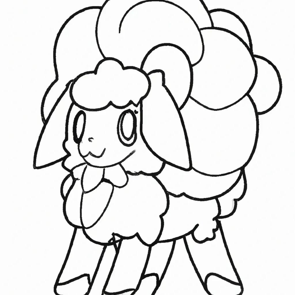 7 Desenhos de Pokémon Wooloo para Imprimir e Colorir!