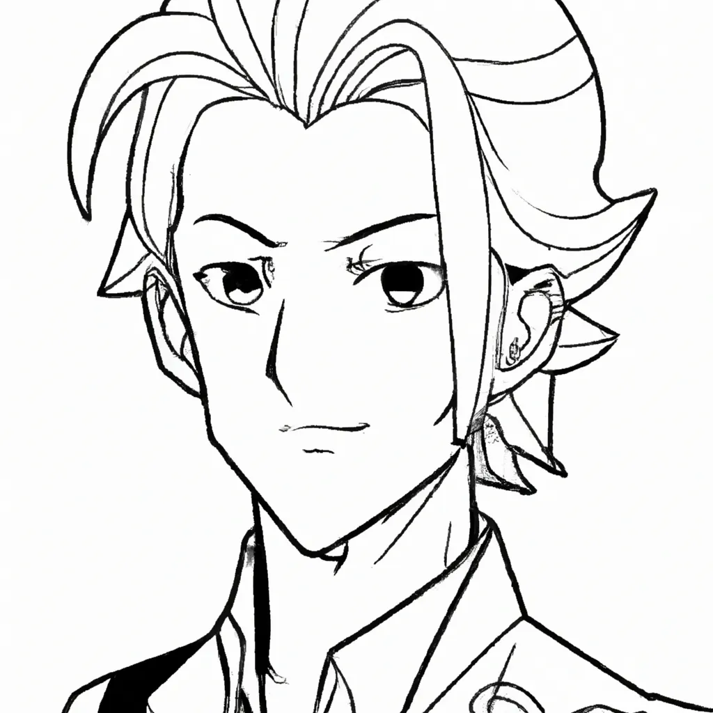 10 Desenhos de Ray (The Promised Neverland) para Imprimir e Colorir
