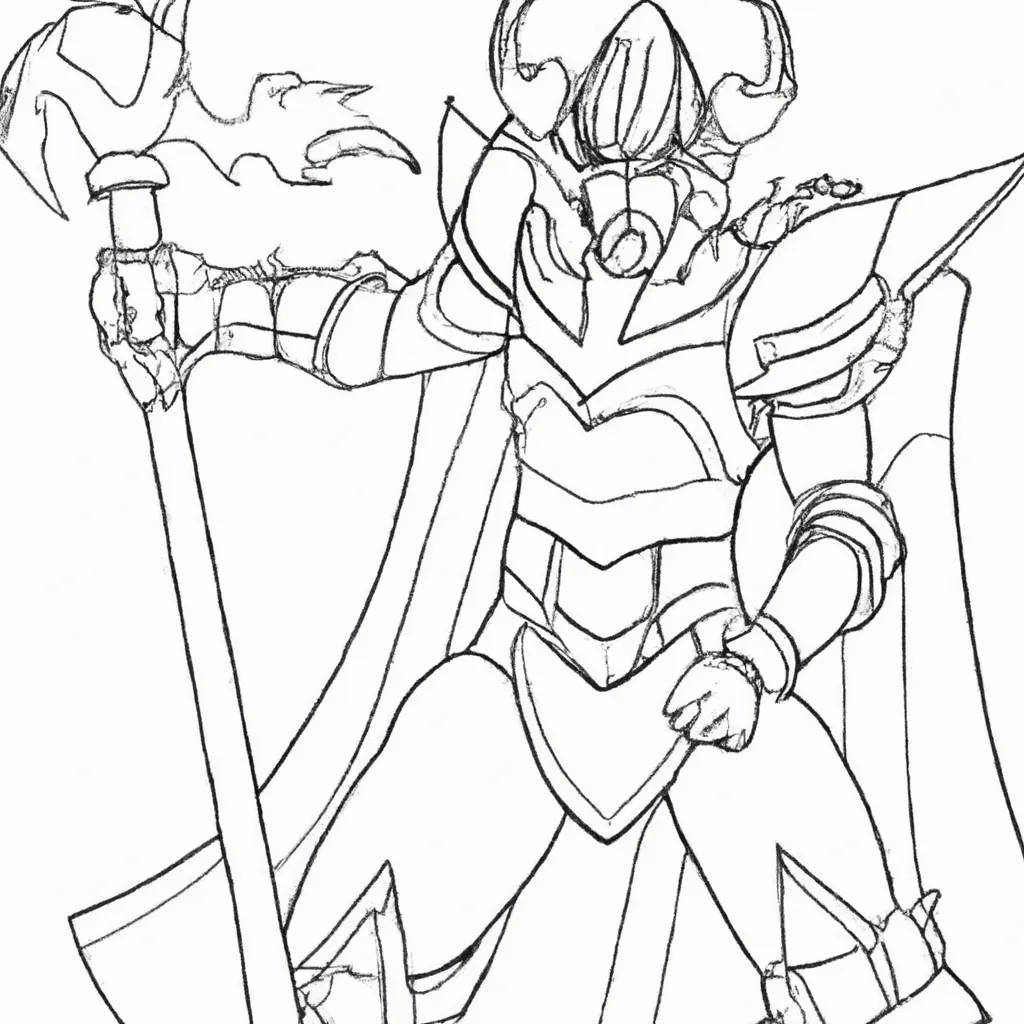 10 Desenhos de Albedo (Overlord) para Imprimir e Colorir