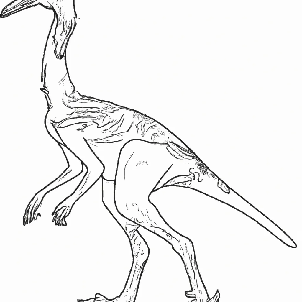 10 Desenhos de Gallimimus para Imprimir e Colorir