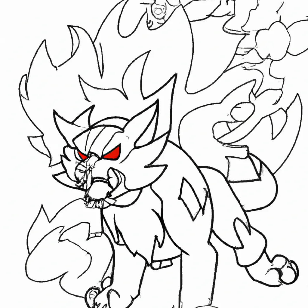 10 Desenhos de Pokémon Incineroar para Imprimir e Colorir