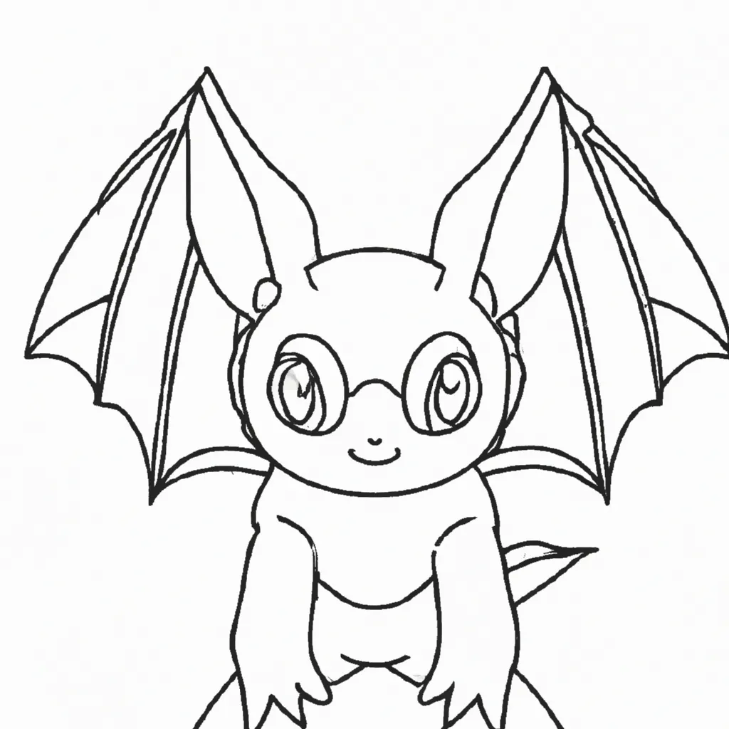 Desenhos Incríveis de Pokémon Noibat para Imprimir e Colorir