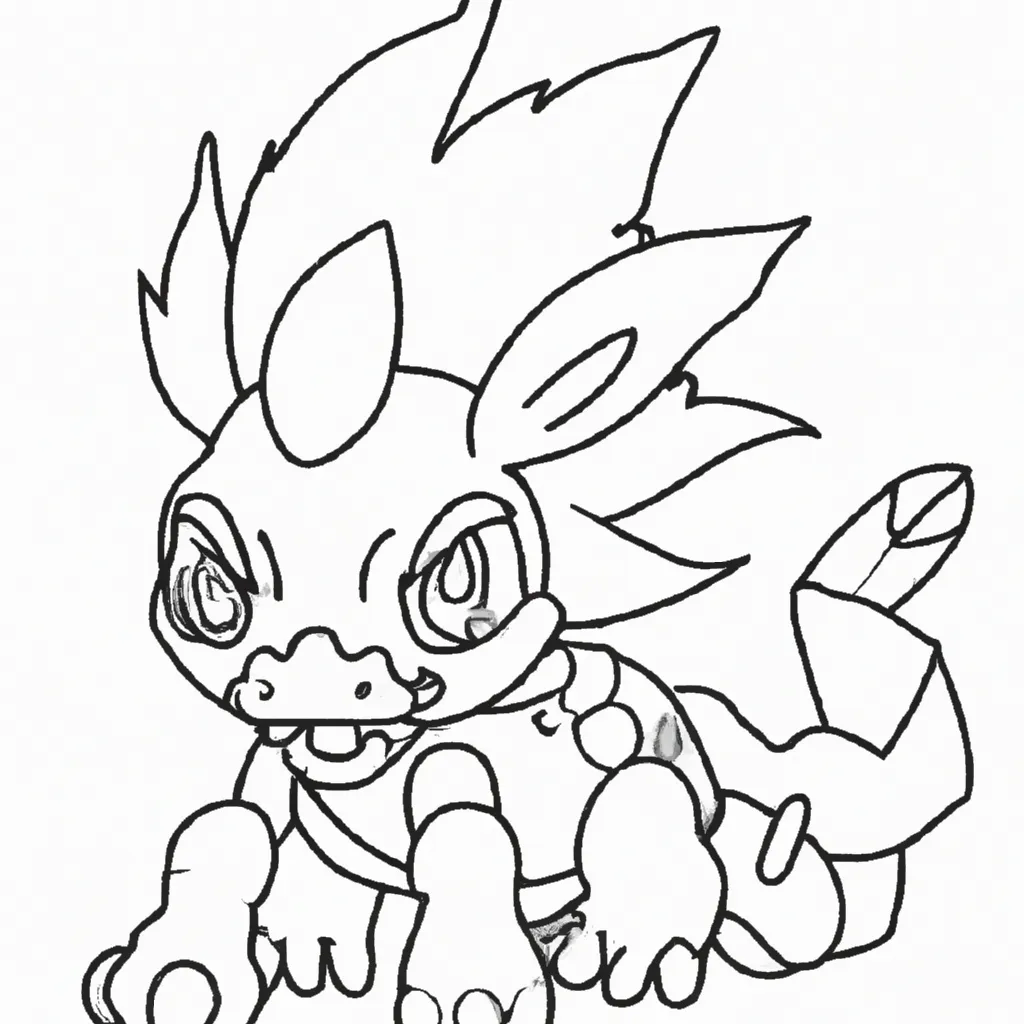 10 Desenhos de Pokémon Sizzlipede para Imprimir e Colorir