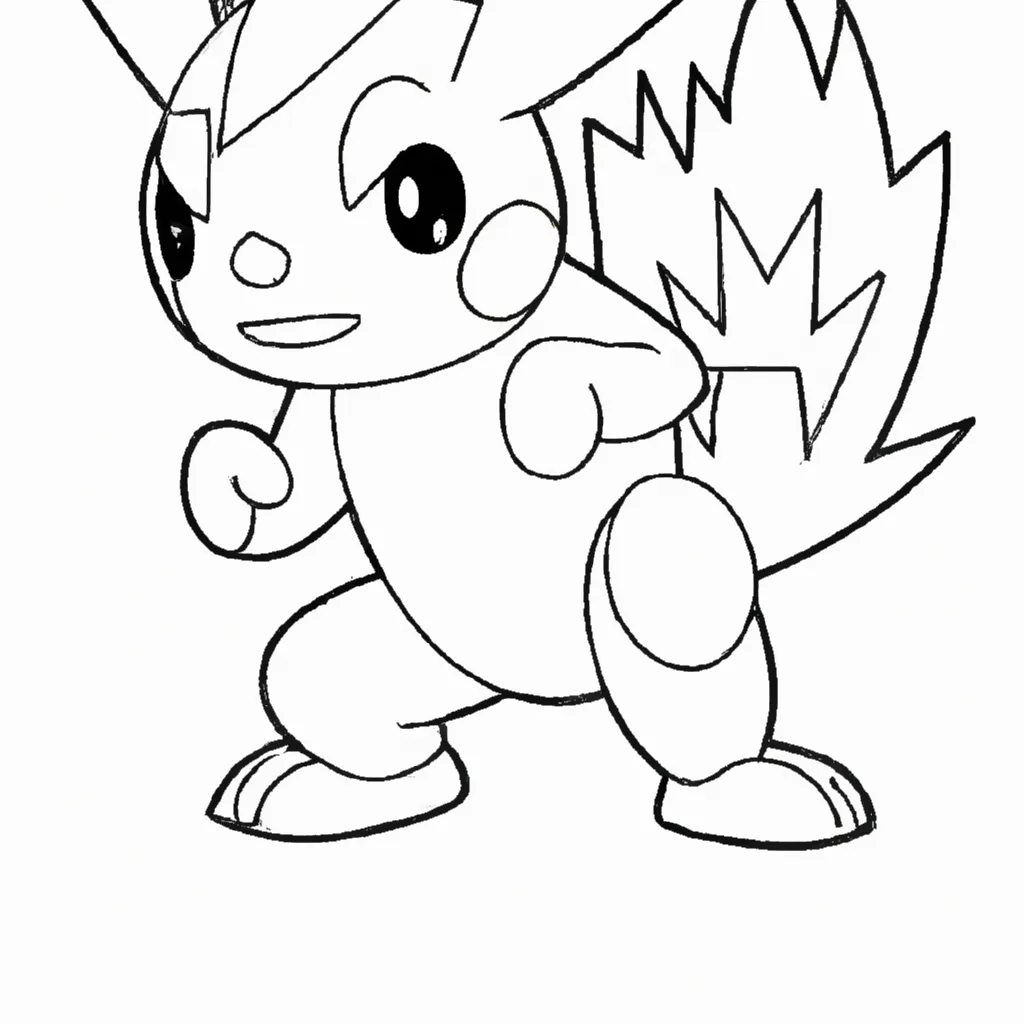 10 Desenhos de Thwackey Pokémon para Imprimir e Colorir