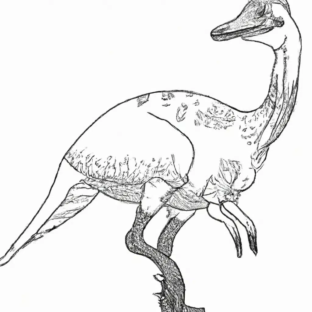 10 Desenhos de Gallimimus para Imprimir e Colorir