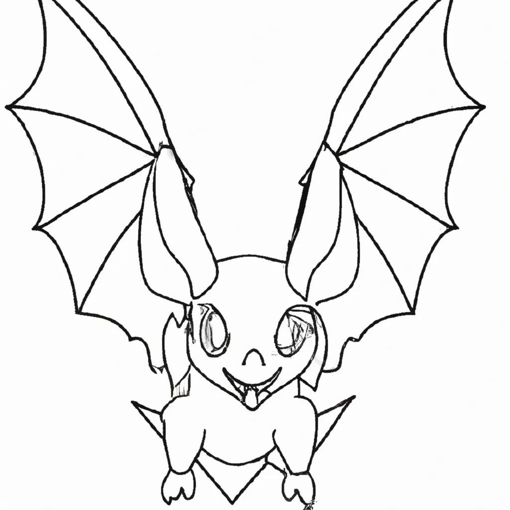 Desenhos Incríveis de Pokémon Noibat para Imprimir e Colorir