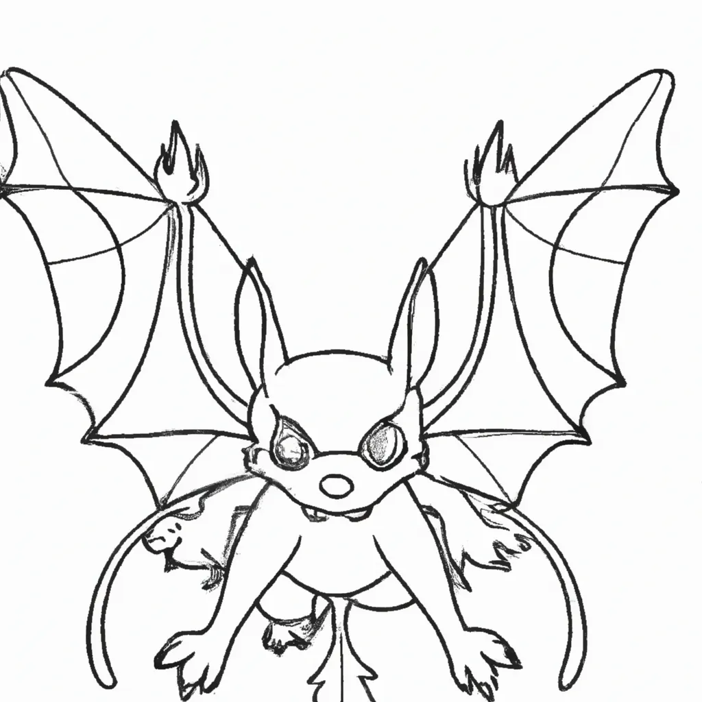 Desenhos Incríveis de Pokémon Noibat para Imprimir e Colorir