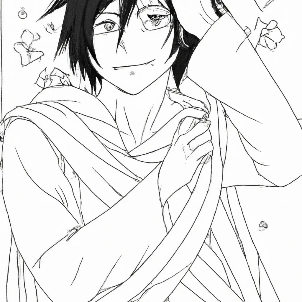 10 Desenhos de Yato (Noragami) para Imprimir e Colorir