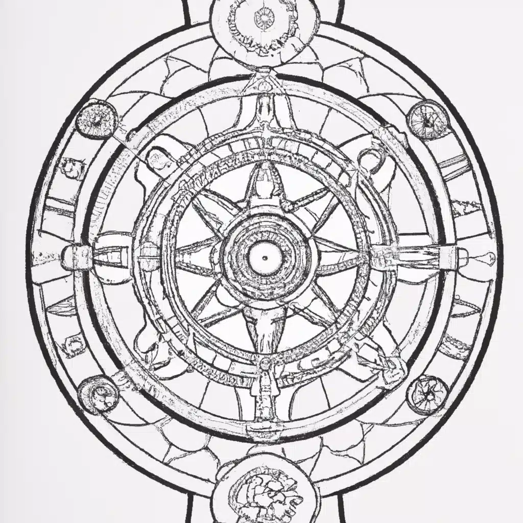 A Roda do Dharma: 7 Desenhos para Imprimir e Colorir