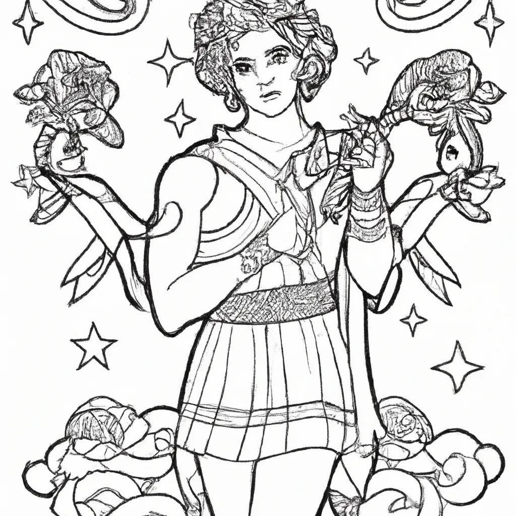 10 Desenhos de Aiolos de Sagitário para Imprimir e Colorir