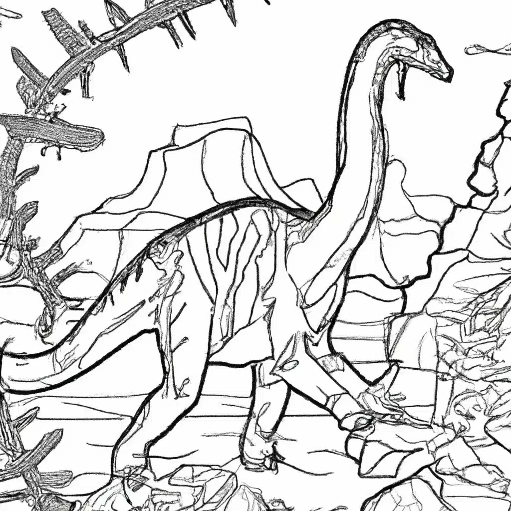 10 Desenhos de Camarasaurus Lentus para Imprimir e Colorir
