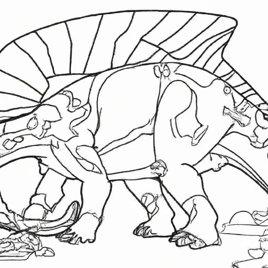 10 Desenhos de Chasmosaurus Belli para Imprimir e Colorir