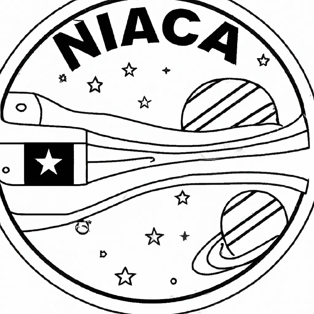 Desenho Do Logotipo Da Nasa Para Colorir 640x960