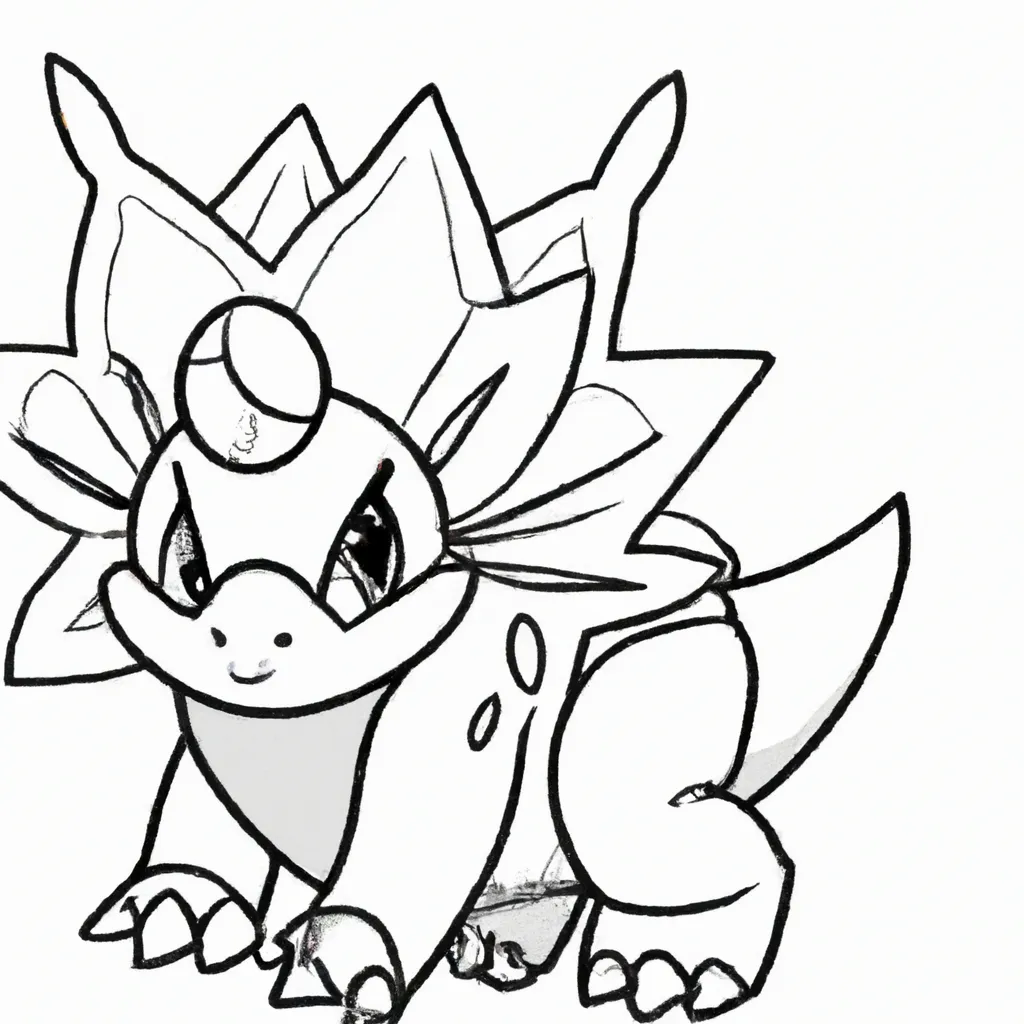 Desenhos Incríveis de Pokémon Braxen para Imprimir e Colorir