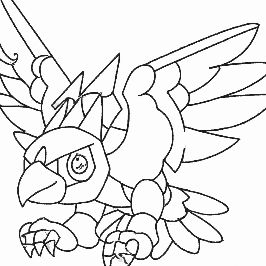 10 Desenhos de Pokémon Corviknight para Imprimir e Colorir