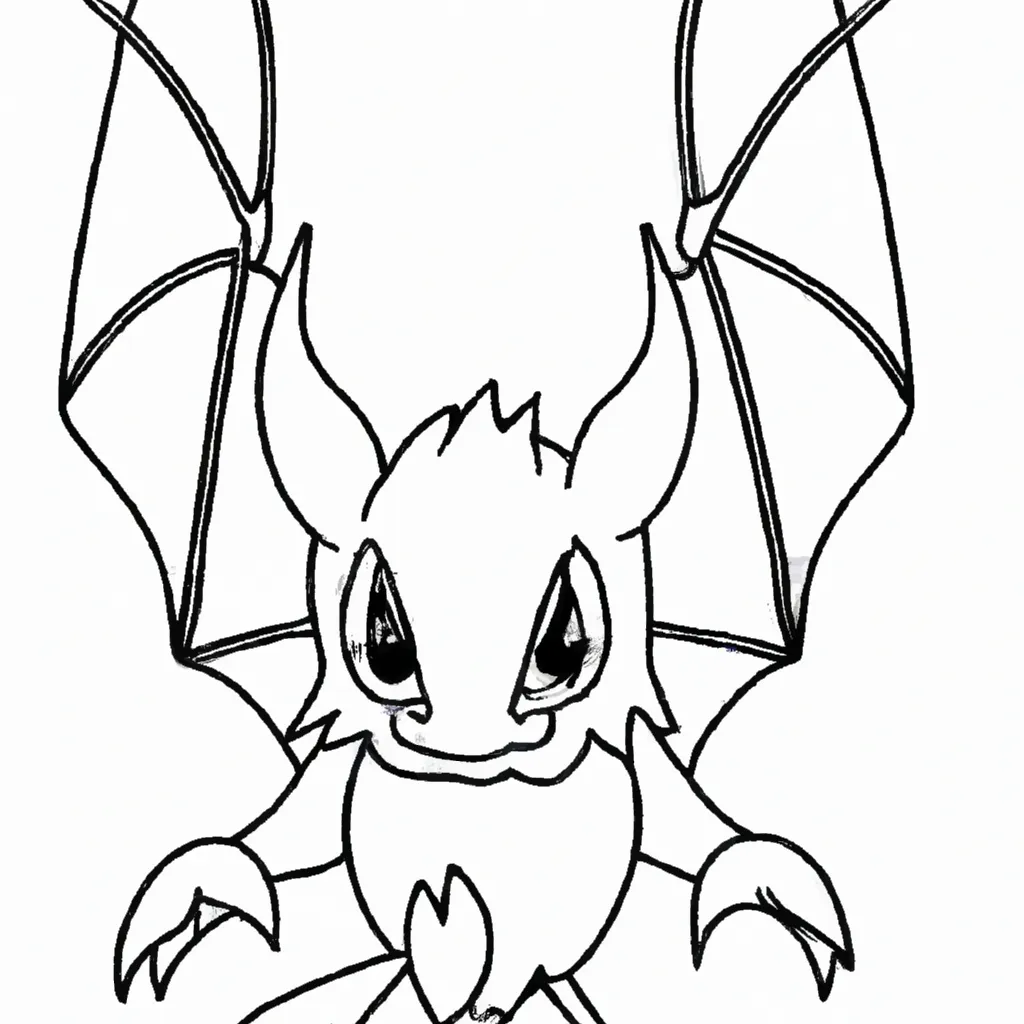 Desenhos Incríveis de Pokémon Noibat para Imprimir e Colorir