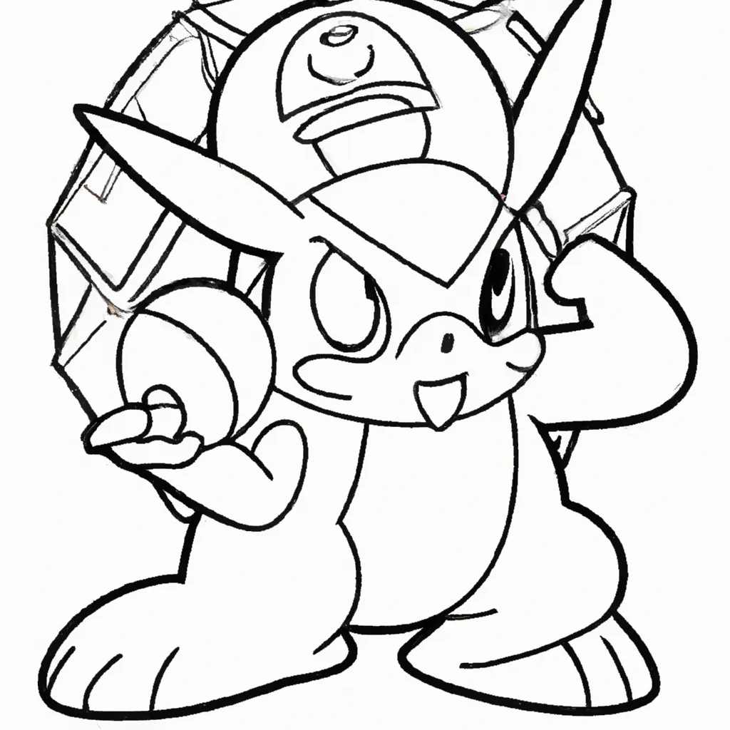 10 Desenhos de Thwackey Pokémon para Imprimir e Colorir