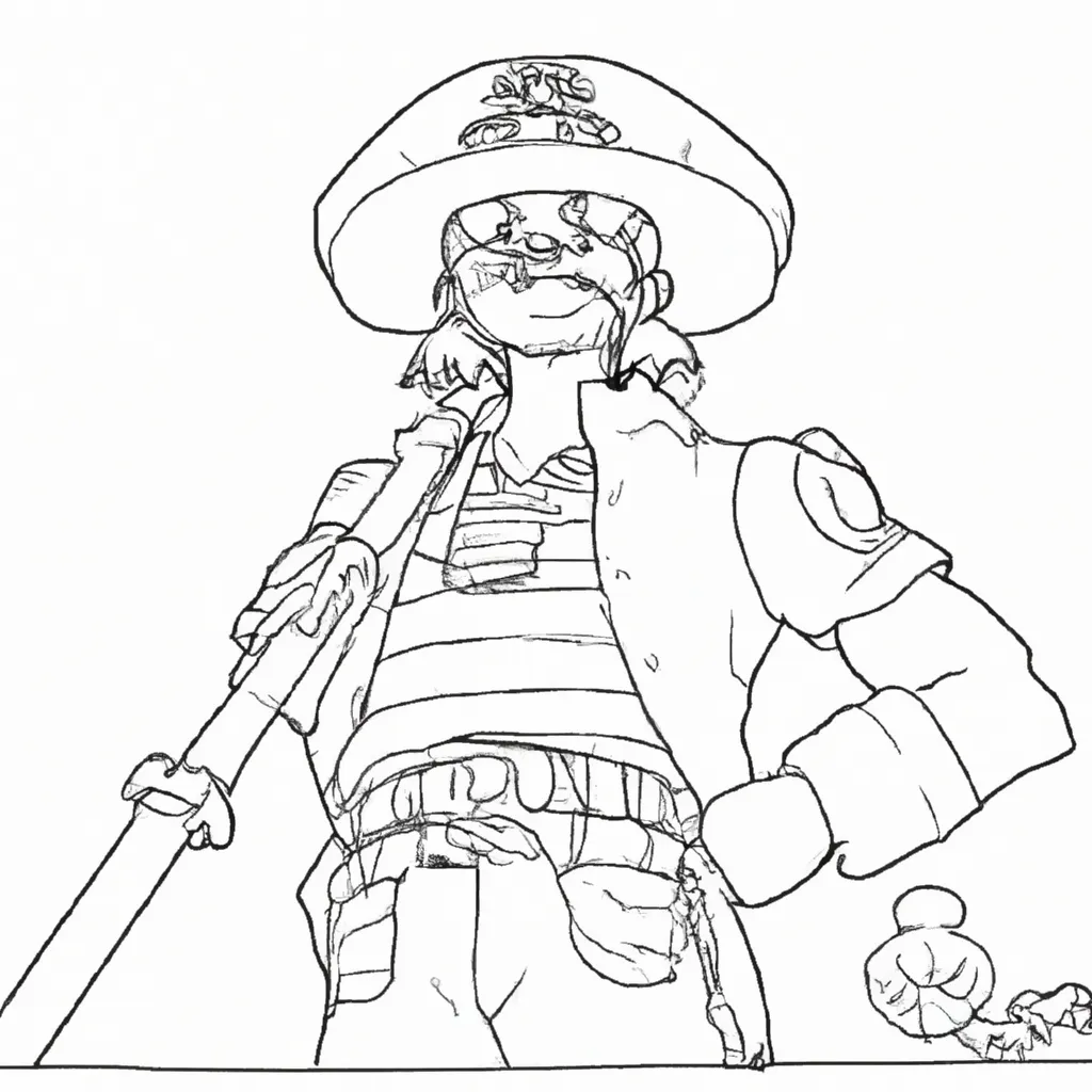 10 Desenhos de Usopp (One Piece) para Imprimir e Colorir