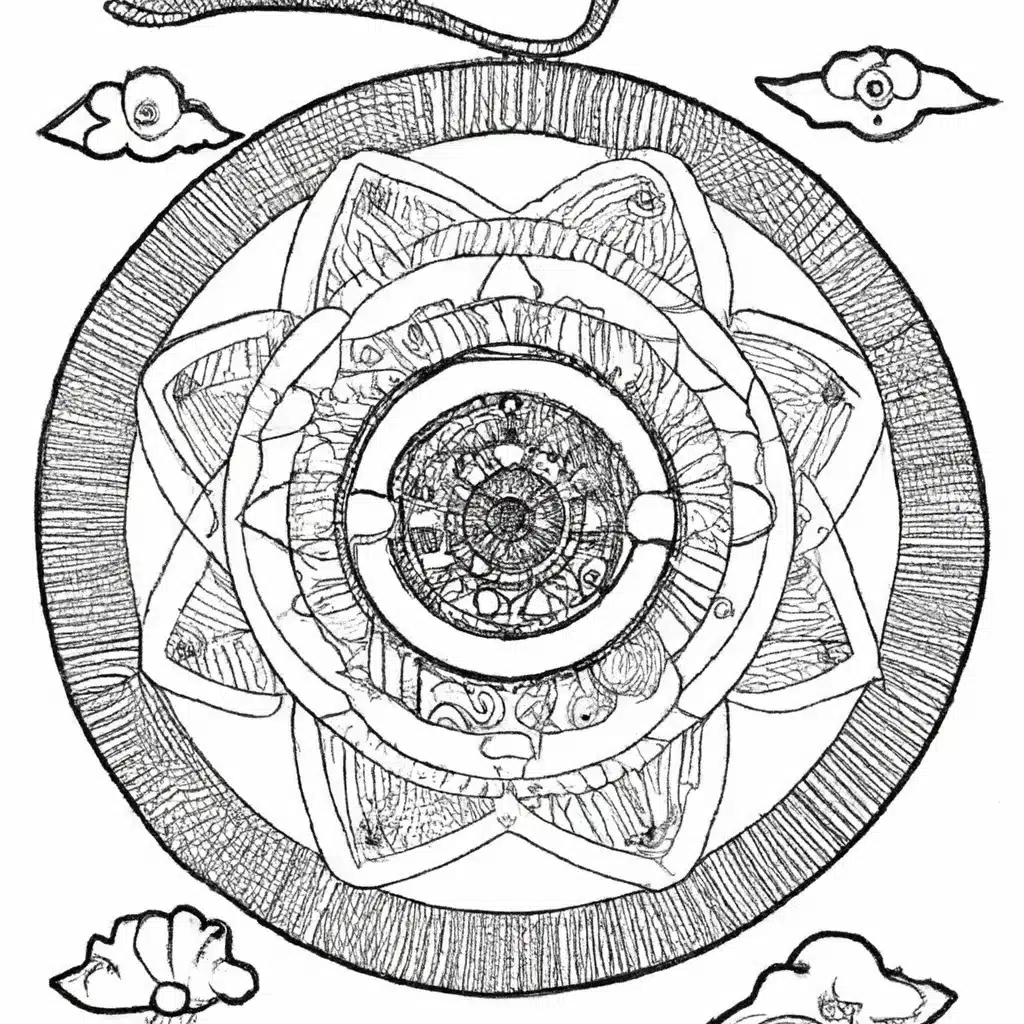 A Roda do Dharma: 7 Desenhos para Imprimir e Colorir