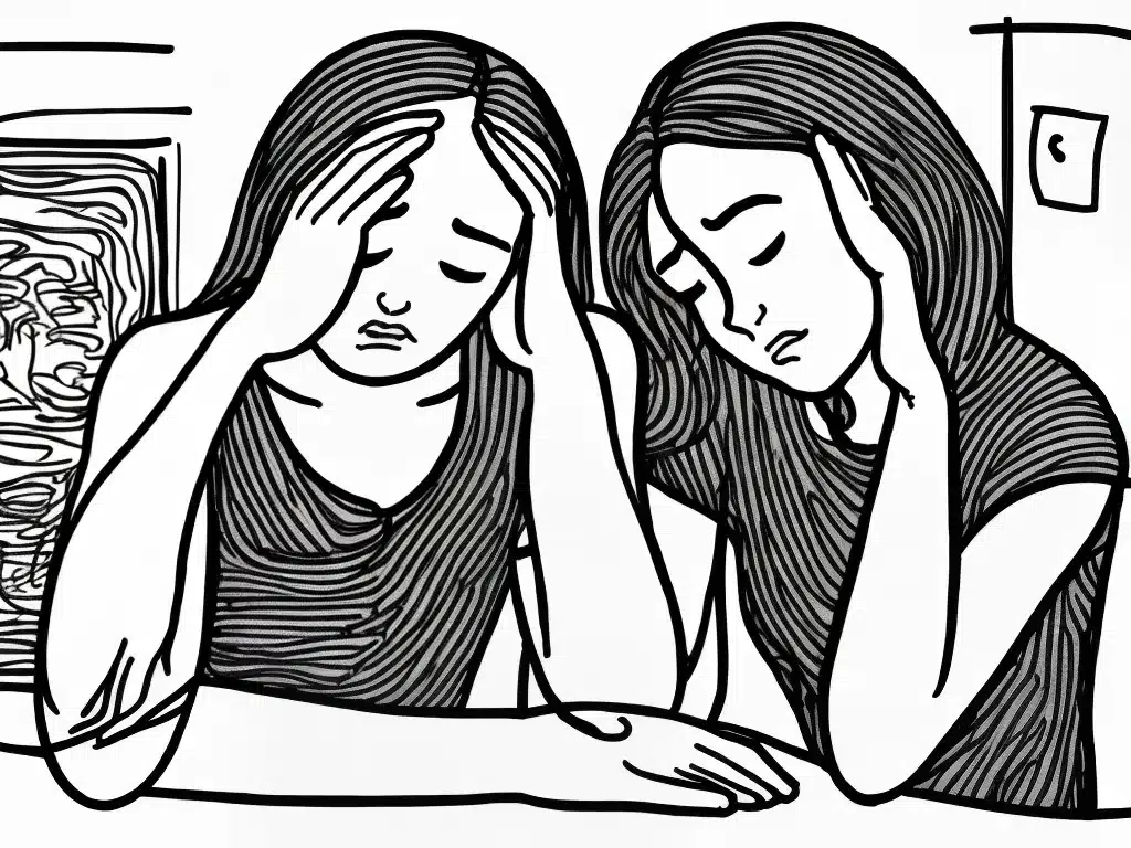 Tristeza em Traços: Desenhos de Pessoas Chorando