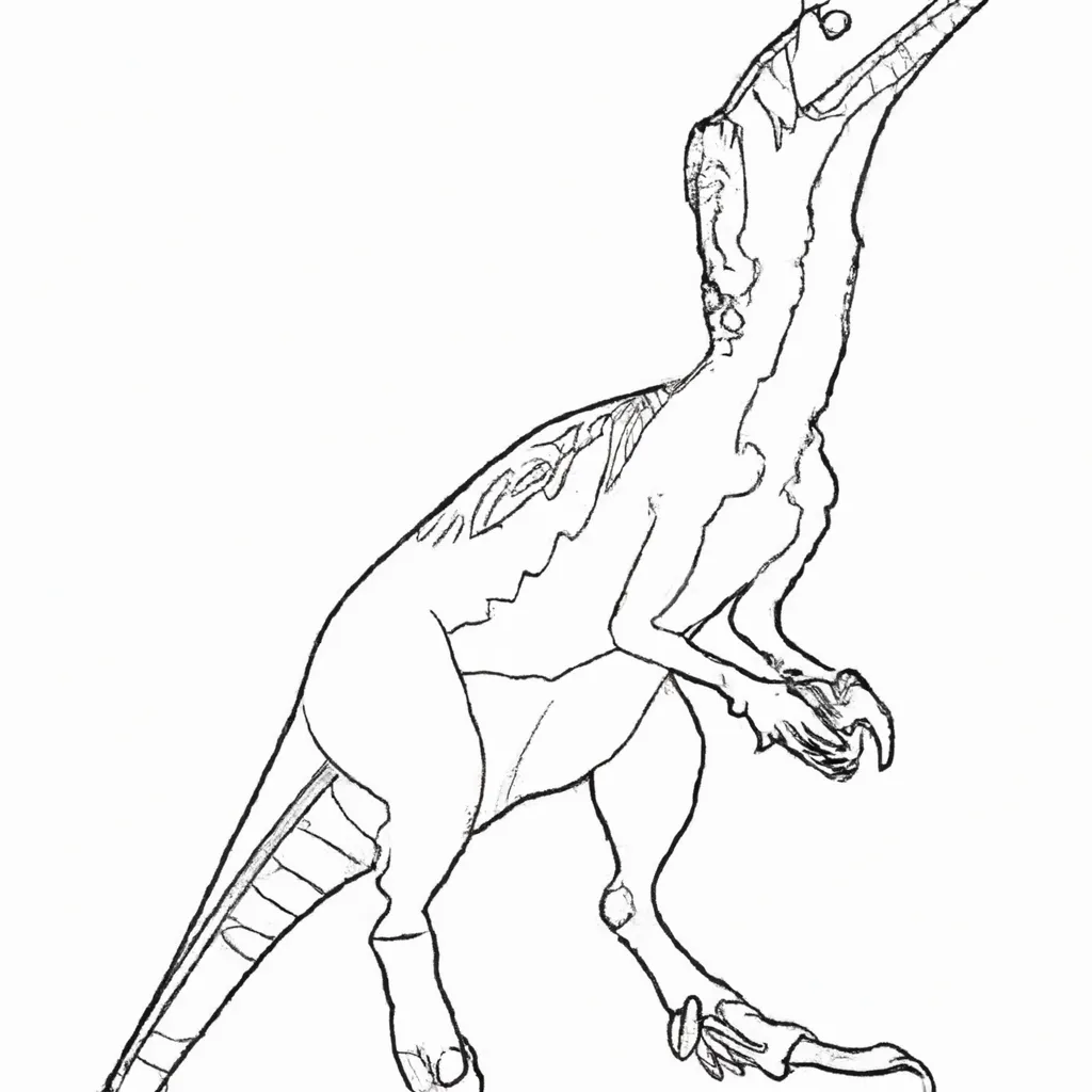 10 Desenhos de Baryonyx walkeri para Imprimir e Colorir