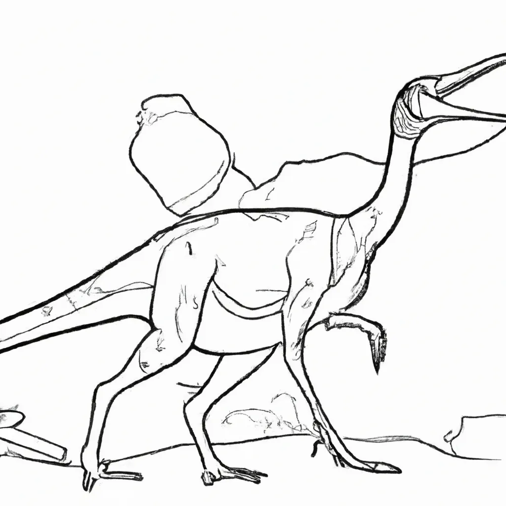 10 Desenhos de Gallimimus para Imprimir e Colorir