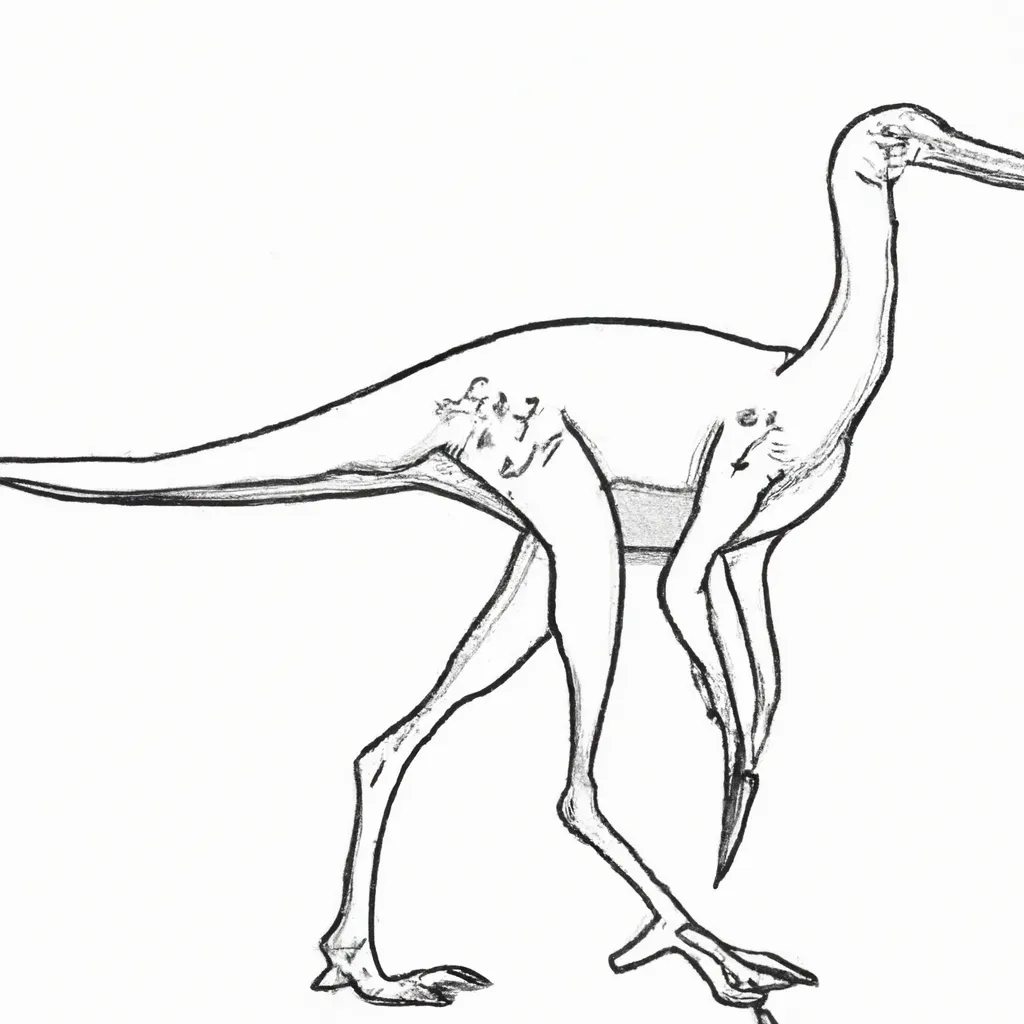 10 Desenhos de Gallimimus para Imprimir e Colorir