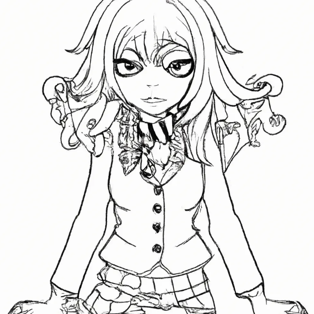 10 Desenhos de Junko Enoshima para Imprimir e Colorir