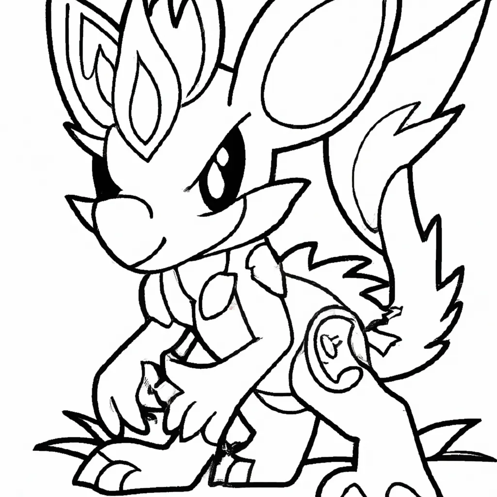 Desenhos Incríveis de Pokémon Braxen para Imprimir e Colorir