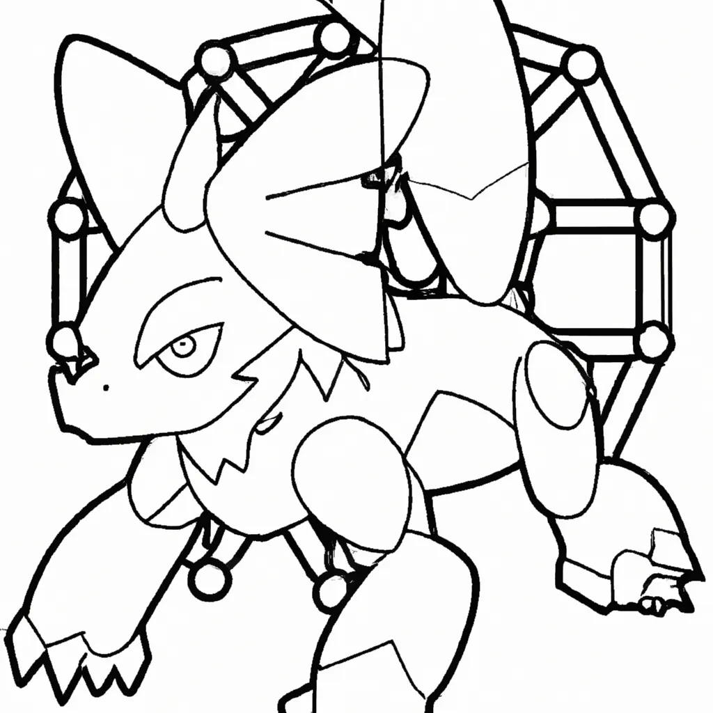 Desenhos Incríveis de Pokémon Grapploct para Imprimir e Colorir