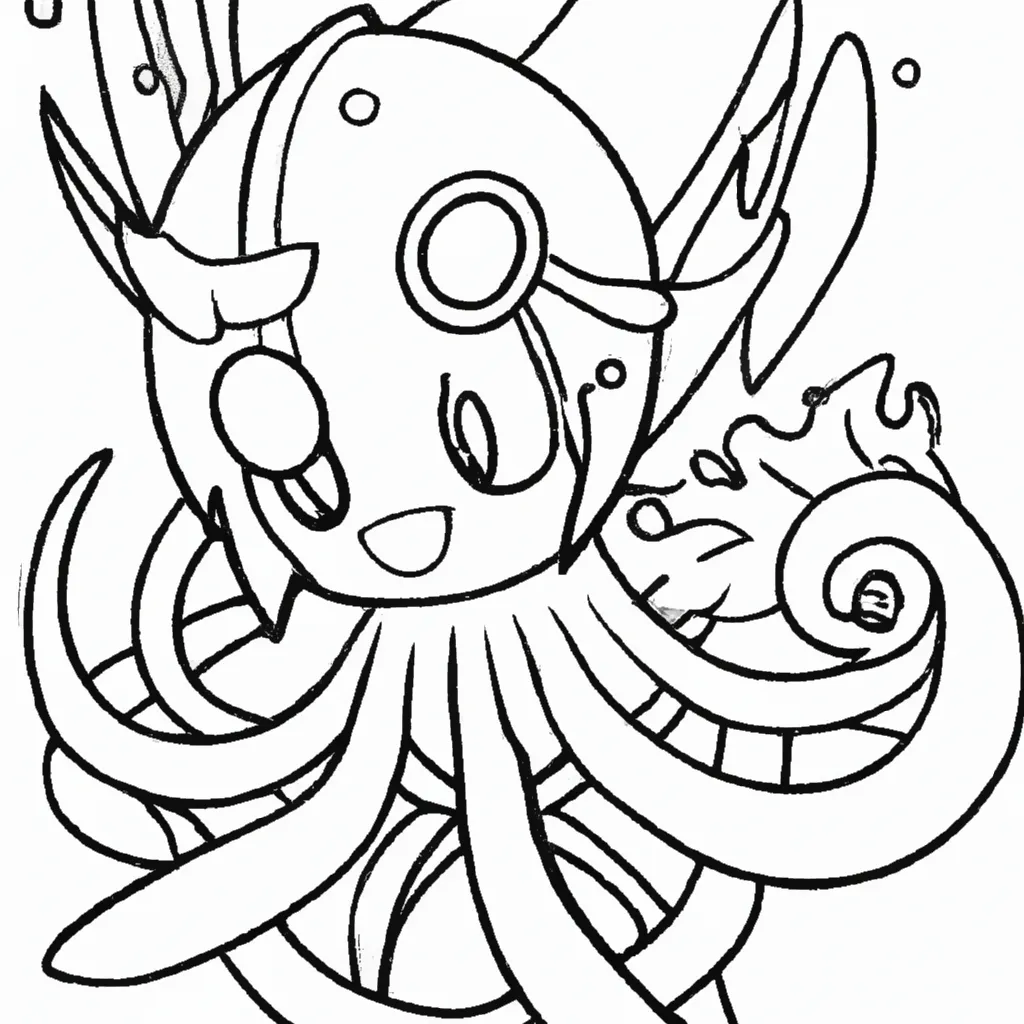 10 Desenhos de Pokémon Inkay para Imprimir e Colorir