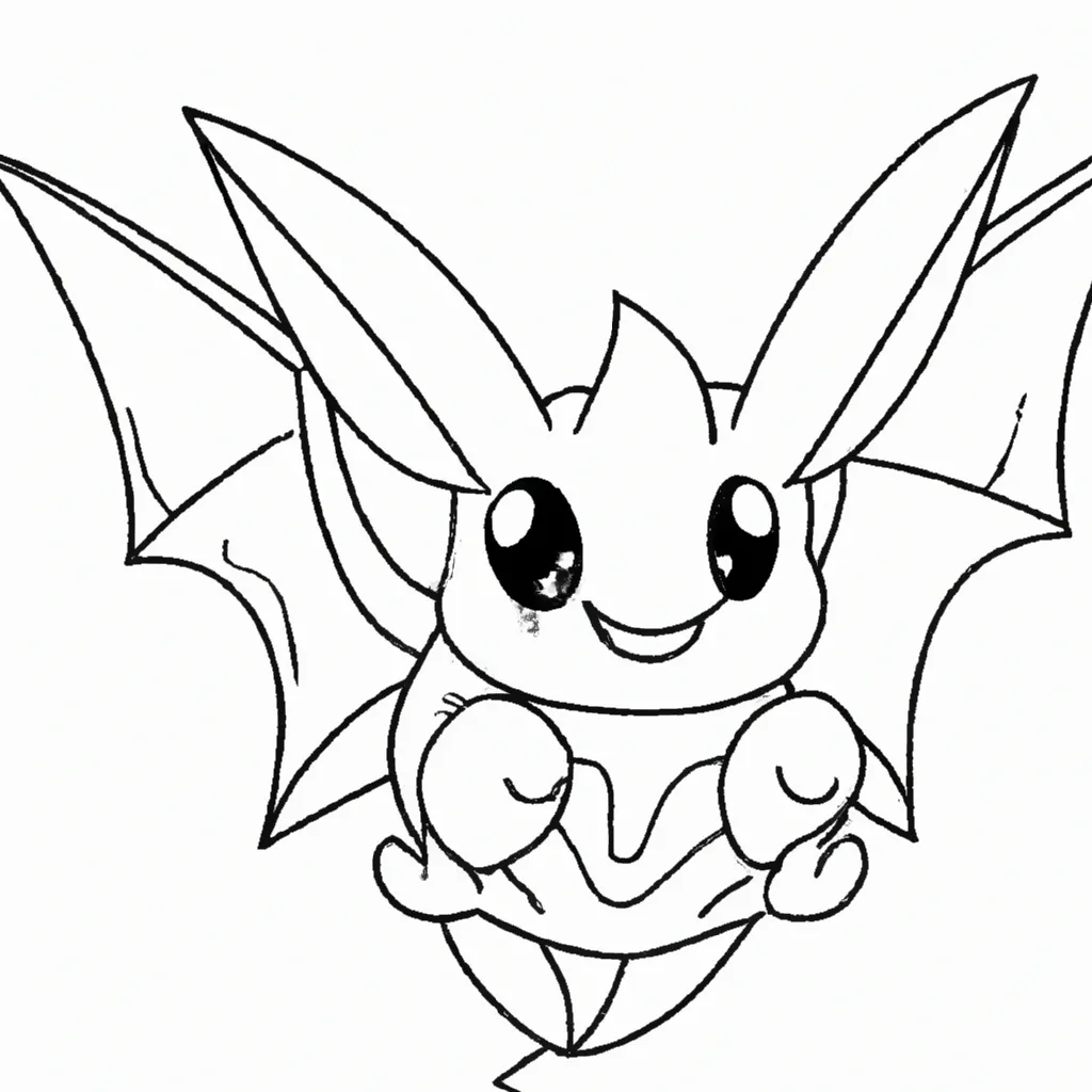 Desenhos Incríveis de Pokémon Noibat para Imprimir e Colorir