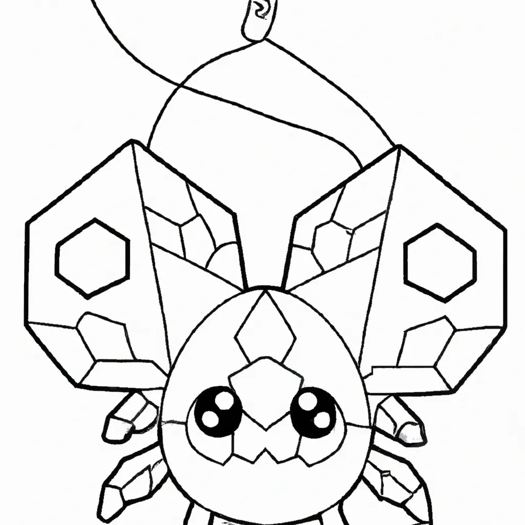 Scatterbug: 10 Desenhos para Imprimir e Colorir de Pokémon!