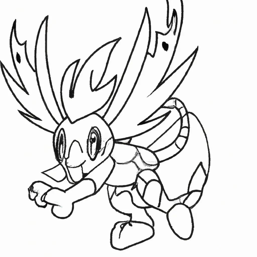 10 Desenhos de Pokémon Sizzlipede para Imprimir e Colorir