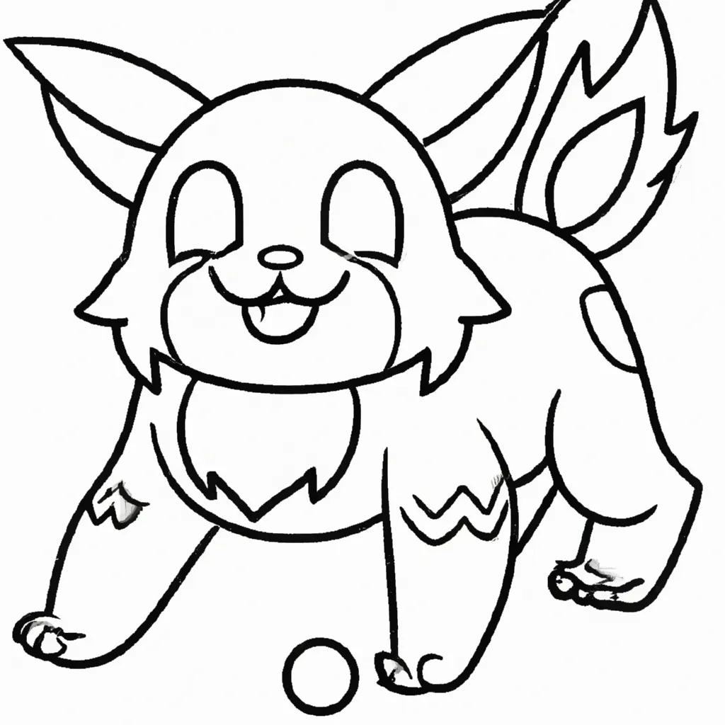 Desenhos de Pokémon Yamper para Imprimir e Colorir!