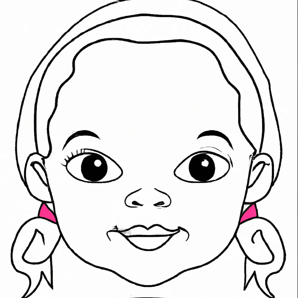 10 Desenhos de Rosto de Criança para Imprimir e Colorir