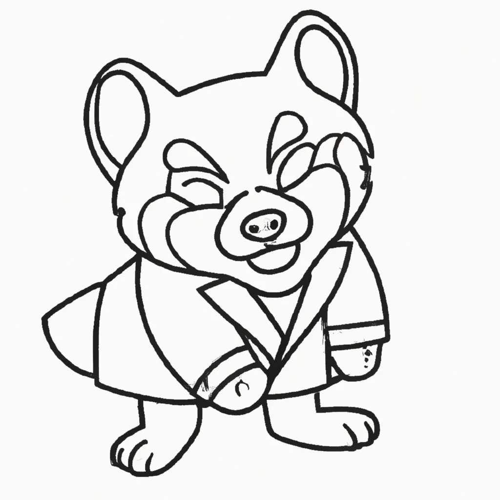 7 Desenhos Incríveis de Washimi (Aggretsuko) para Imprimir e Colorir