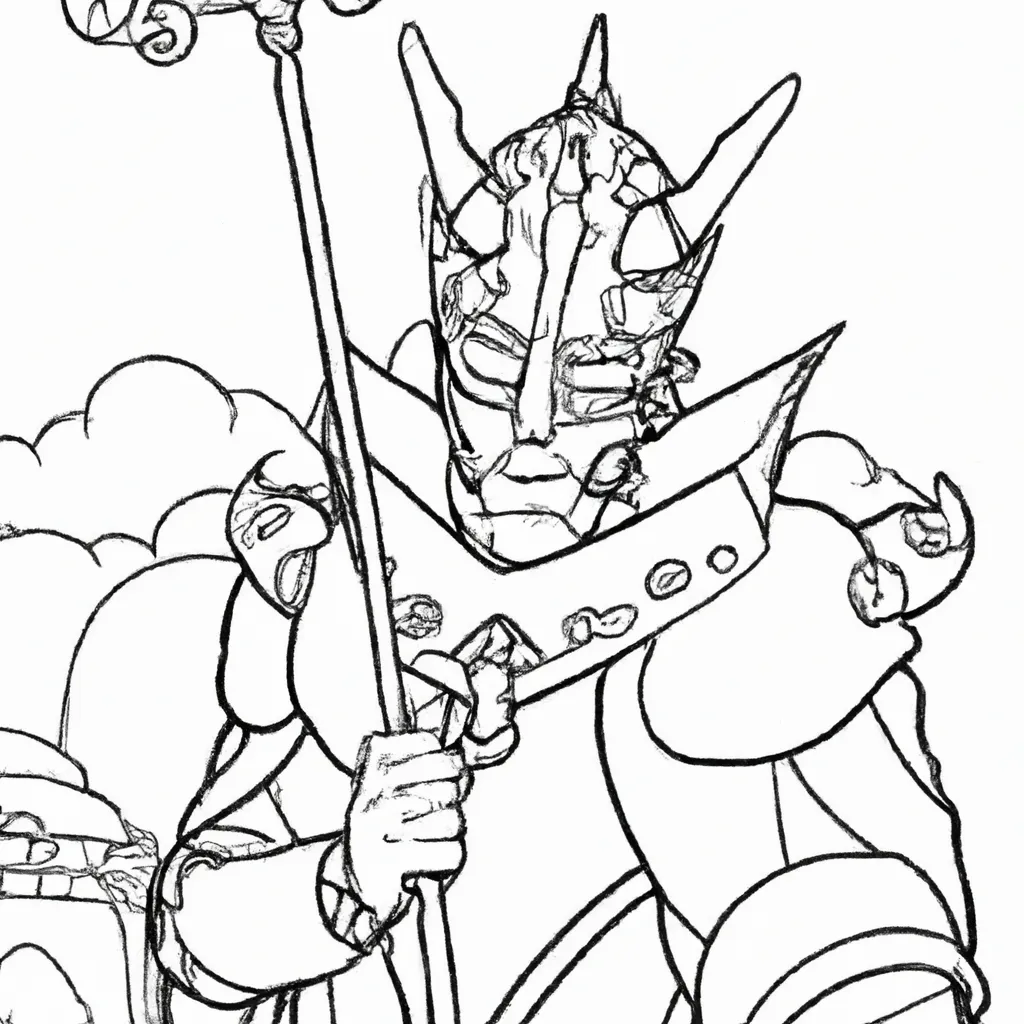 10 Desenhos de Albedo (Overlord) para Imprimir e Colorir