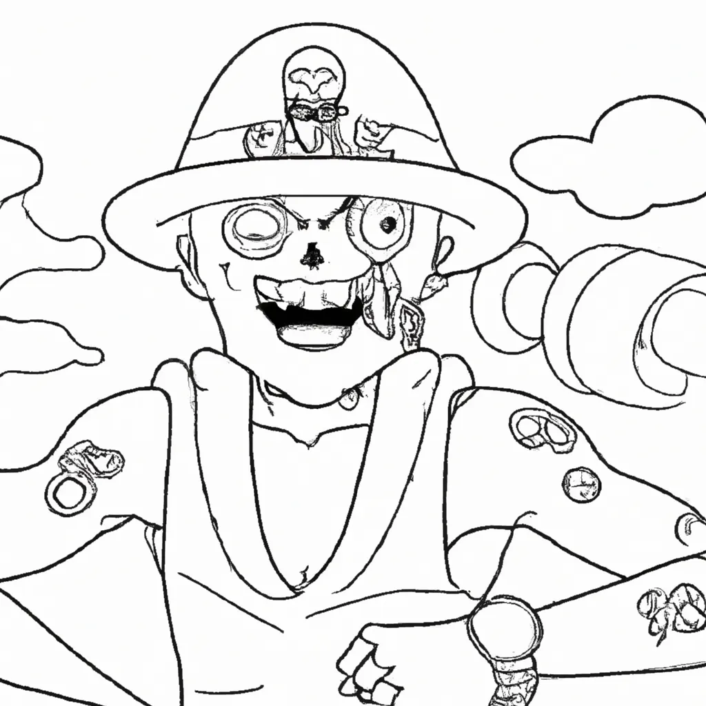 7 Desenhos de Franky (One Piece) para Imprimir e Colorir